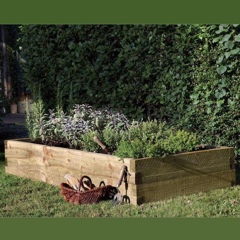Caledonian Rectangular Raised Bed for Herbs or Vegetables