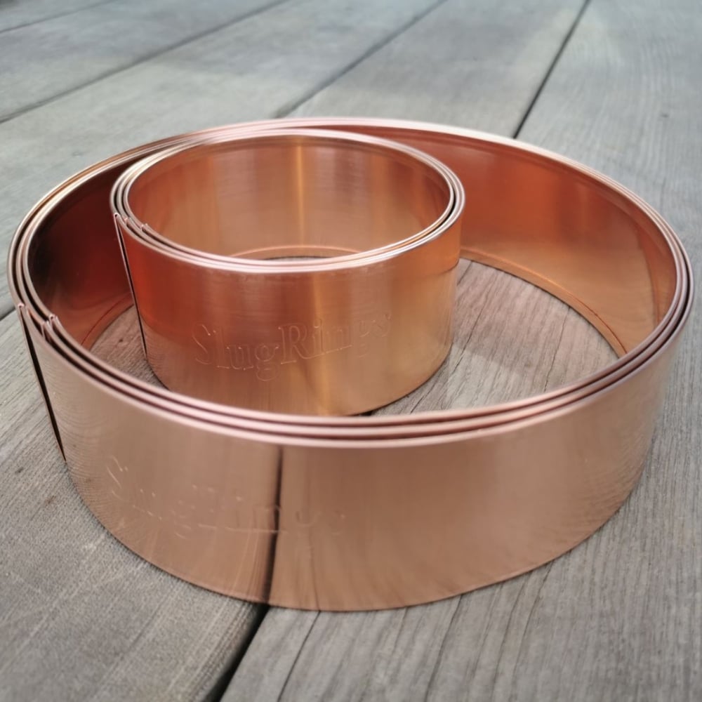 Copper Slug Barrier Rings (17cm/10cm) for Crop Protection